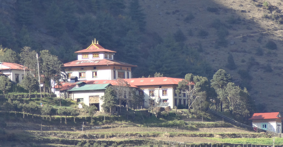 Reconstruction of monastery school Serlo in the Himalaya, Nepal ...